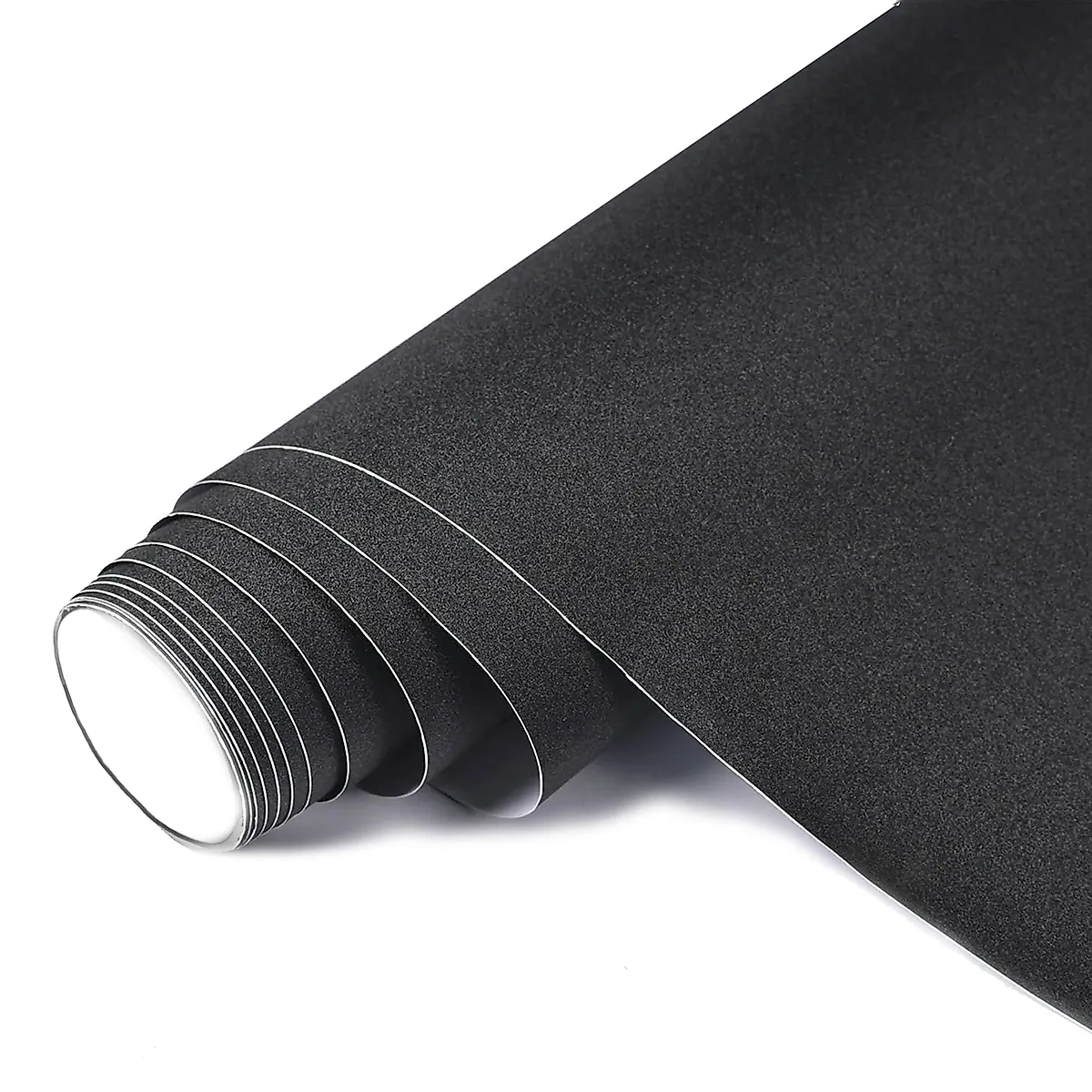 Lypumso Black Diamond Vinyl Wrap, Matte Black Sparkle Car Wrap Film, Vehicle Decor Sticker Bubble Free Self-Adhesive, Car Wrapping DIY Decals Auto Motocycle Bicycle Truck Exterior Interior (1ft x 5ft)