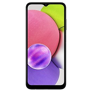 Samsung Galaxy A03S 4G LTE (NOT 5G) 6.5" HD+ Triple Camera 5000mAh Battery, Dual Sim GSM Unlocked Global 4G Volte (NOT VERIZON/Boost) International Model A037M/DS (Black, 32GB)