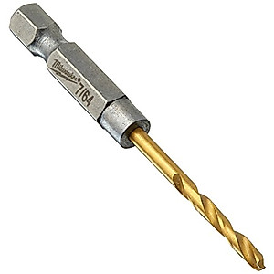 Milwaukee Electric Tool 48-89-4604 Twist Impact Drill Bit, 7/64" Diameter x 2.52" L, 29/32 ", 1/4" Hex Shank, 135 Degree Split Po" t