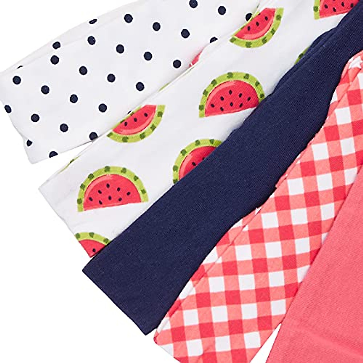 Hudson Baby Unisex Cotton and Synthetic Headbands, Watermelon, 0-24 Months
