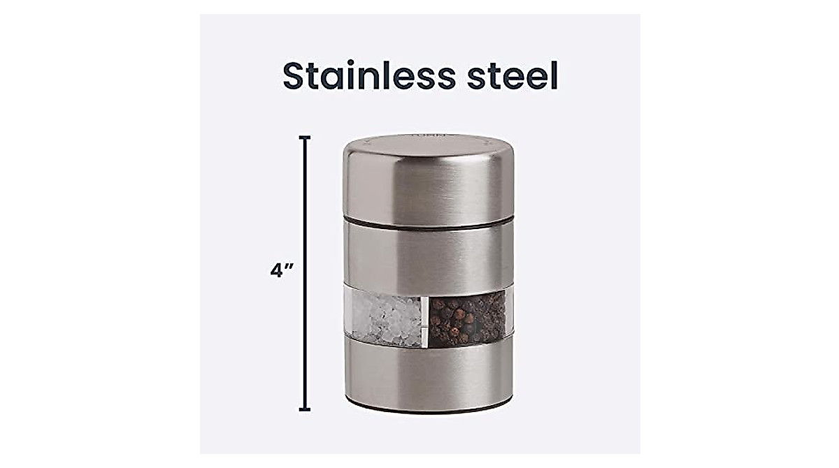 Olde Thompson 4-inch Stainless Steel Salt & Pepper Mill Combo