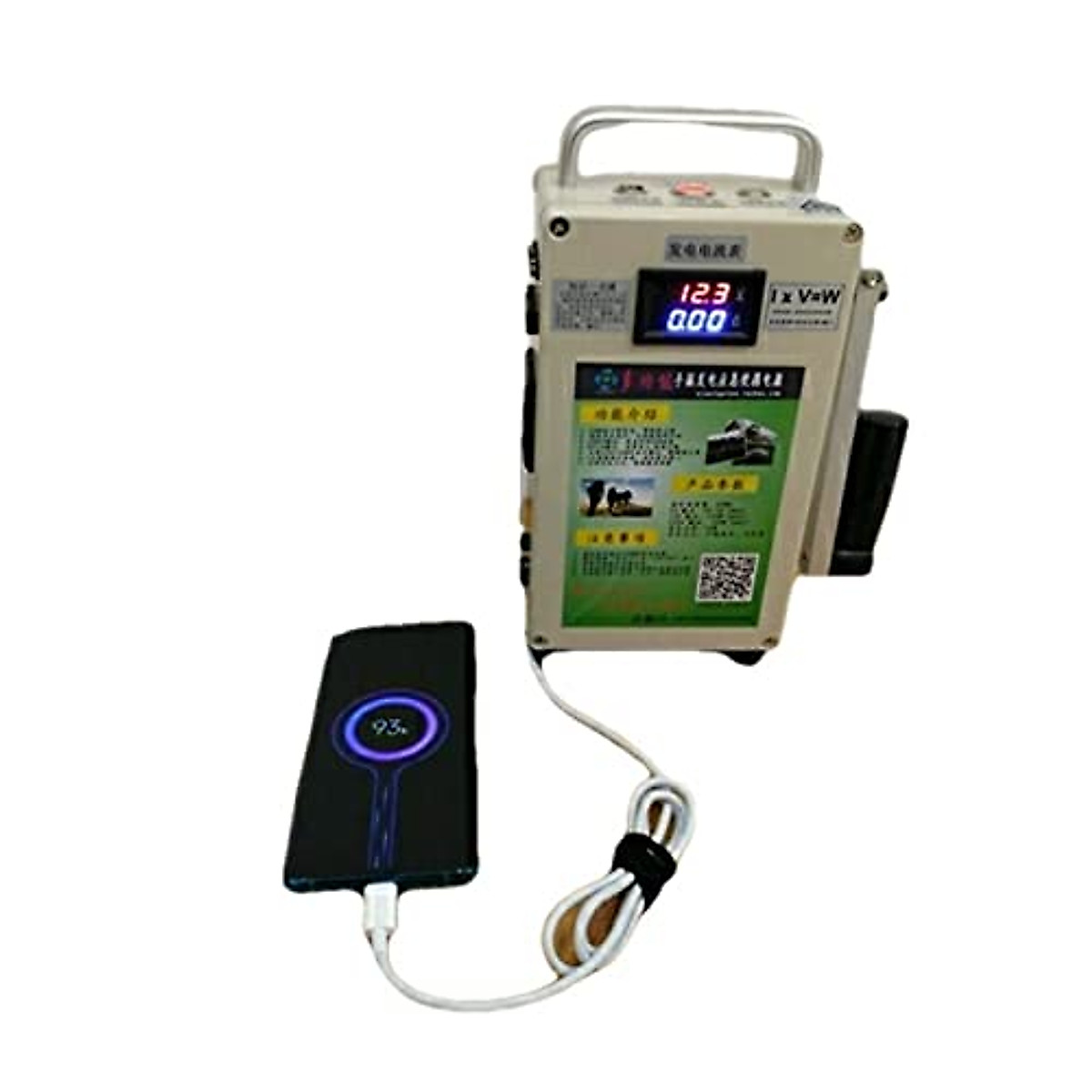 15000mAH Portable Hand Generator Mobile Emergency Power 220V Output/150W (maximum, Corrected Sine Wave) For Garden, Outdoor, Camping, Home Power Station