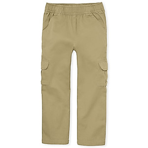 The Children's Place Boys Pull on Cargo Pants,Flax Single,14
