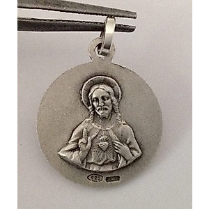 925 STERLING SILVER CARMEL SCAPULAR MEDAL (OUR LADY OF MOUNT CARMEL - VIRGIN OF CARMEL) - 100% MADE IN ITALY