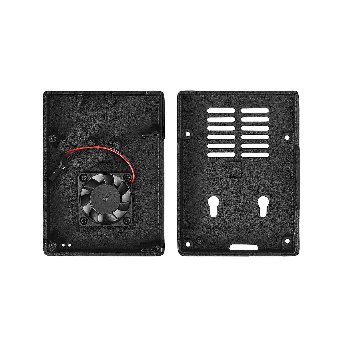 Vilros Raspberry Pi 4 Compatible Heavy Duty Aluminum Alloy Case with Preinstalled and Ready to Connect Fan (Black)