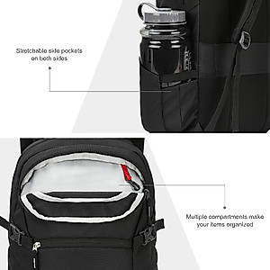 EVER ADVANCED Work School Backpack for College High School Students, Travel Laptop Backpack for Women Men with Luggage Sleeve, Fit 15.6Inch Laptop, Water Resistant Bookbag Carry on BagPack, Army Green