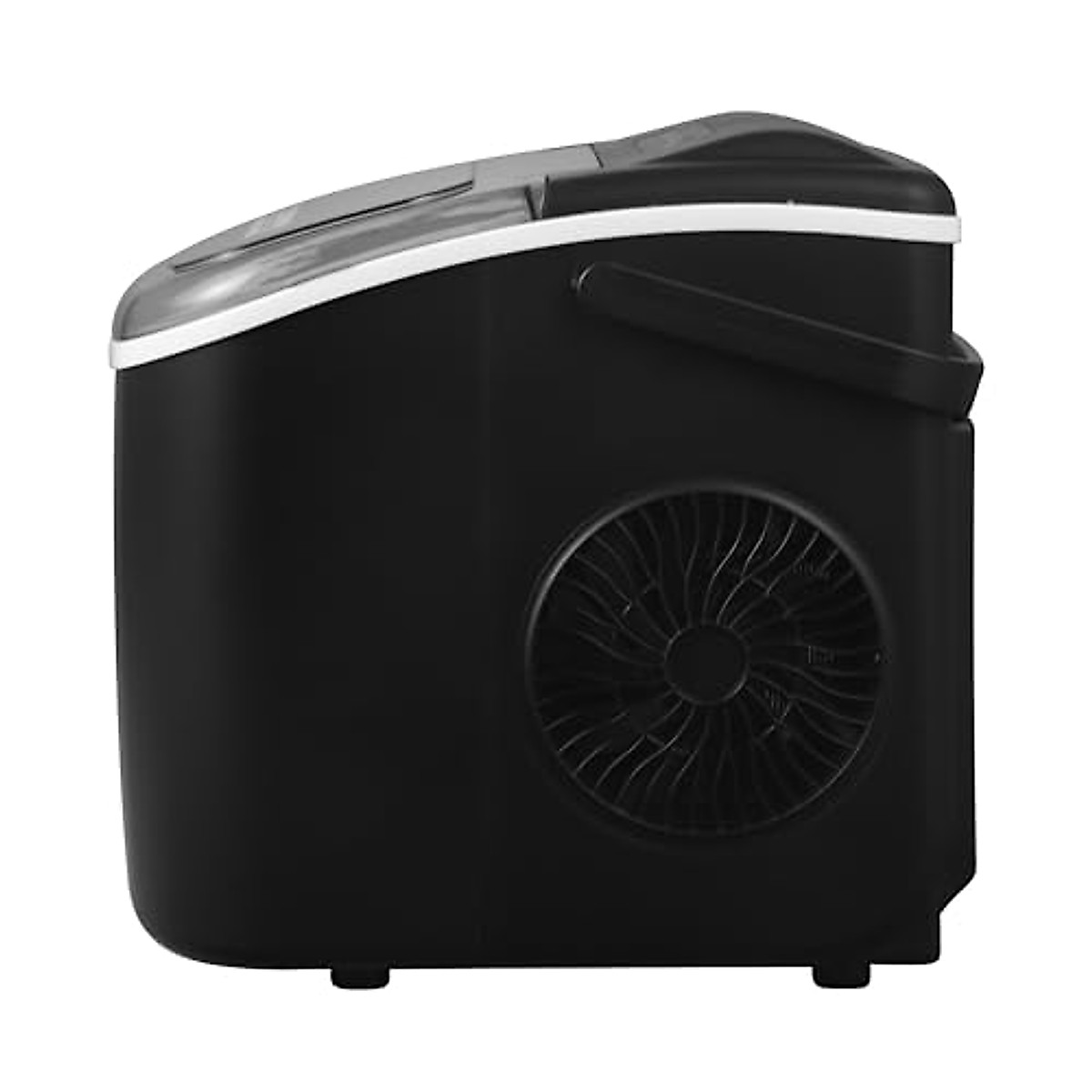 Panana Countertop Ice Makers,Automatic Clean,Portable Ice Maker 9 Bullet Ice Ready in 7-12min,26.5lbs/24H,for Home/Kitchen/Office/Party,Black