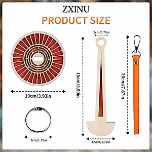 ZXINU Portable Wrist Yarn Holder, Wrist Yarn Holder for Crocheting, Leather Wristband Design Detachable Hand Knitting Auxiliary Tool for Craft Lovers (Orange)