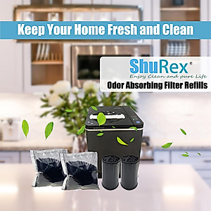 Shurex Odor Absorbing Filter Refills for Vitamix FoodCycler Filters, Replacement Activated Carbon for Vitamix Foodcycler Replacement Filters