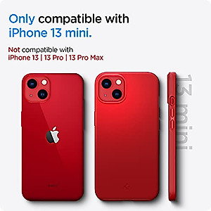 Spigen Thin Fit Designed for iPhone 13 Mini Case (2021) - Red