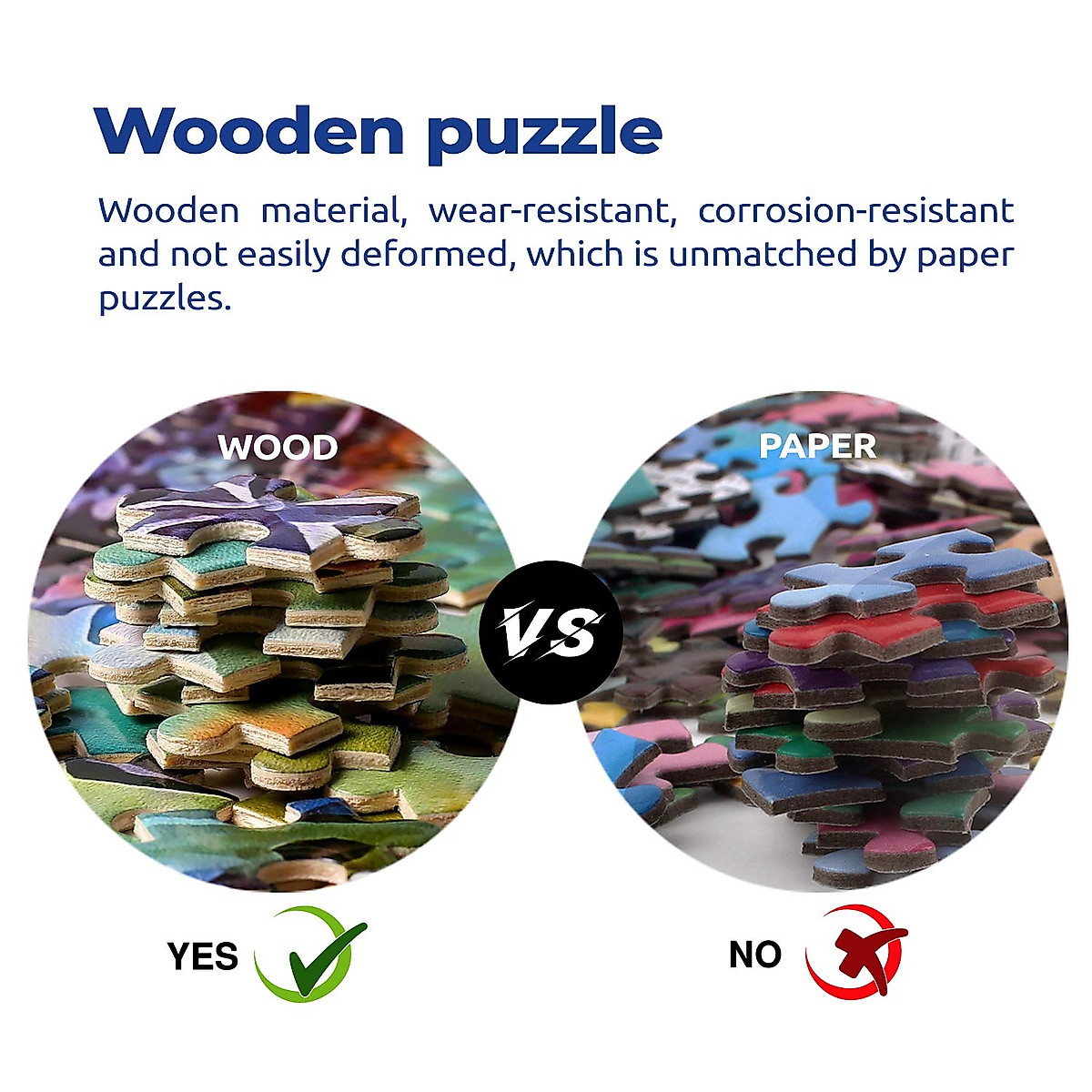 Jigsaw Puzzle 1000 Piece Wooden Puzzle Halloween Picture Family Decorations, Unique Birthday Present Suitable for Teenagers and Adults