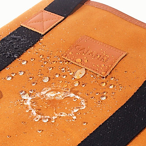 Firewood Carrier Waxed Canvas, 20oz Heavy Duty and Large Capacity Firewood Log Tote Bag for Wood Carrying, 21'' × 44''