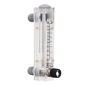 Liquid Meter 0.2‑2GPM Plastic Transparent Acrylic Panel Type Liquid Flowmeter Measurement