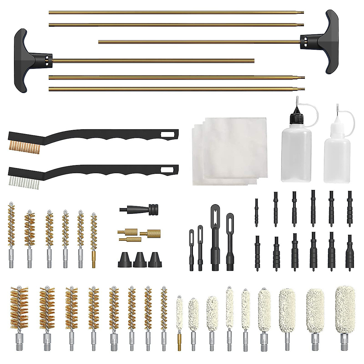 Universal Gun Cleaning Kit for All Caliber Shotgun, Pistol, Rifle, Airgun, Hunting and Gun Accessories, Gun Cleaning Kit with Portable Hard Case