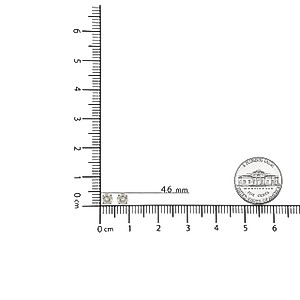 .925 Sterling Silver 3/4 Cttw 4-Prong Round-cut "Salt and Pepper" Diamond Classic Stud Earrings (H-I Color, I3 Clarity)