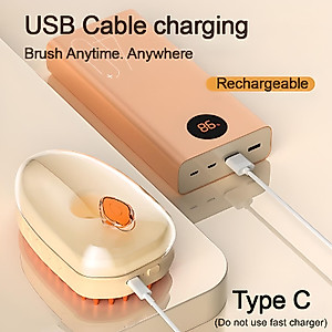 4-in-1 Pet Steam Brush: Deshedding, Vibrating, LED Lights, Steaming, and Massaging Grooming Tool for Cats, Dogs, and Small Animals, Bisque