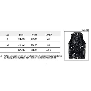 Women Goth Crop Top Black Leather Punk Harajuku Bandage Buckle Vest Hollow Out Halter Neck Camisole