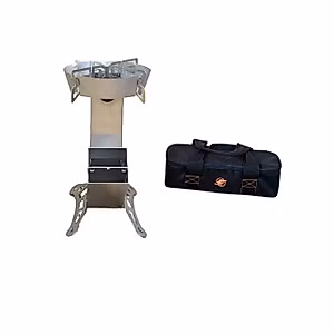 Spitfire Rocket Stove Patrol, Camp Rocket Stove Wood Burning Portable Stove w/Travel Case, Collapsible Backpacking Wood Stove, Rocket Camp Stove, Outdoor cooking stove Estufa De Leña Para Cocinar
