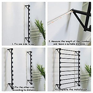 AMSXNOO Wall Mounted Display Rack, Metal Towel Shelving Tie Scarf Belt Wrapping Paper Ribbon Organizer Holder Space Saver for Retail Stores Flower Shops Kitchen Bathroom