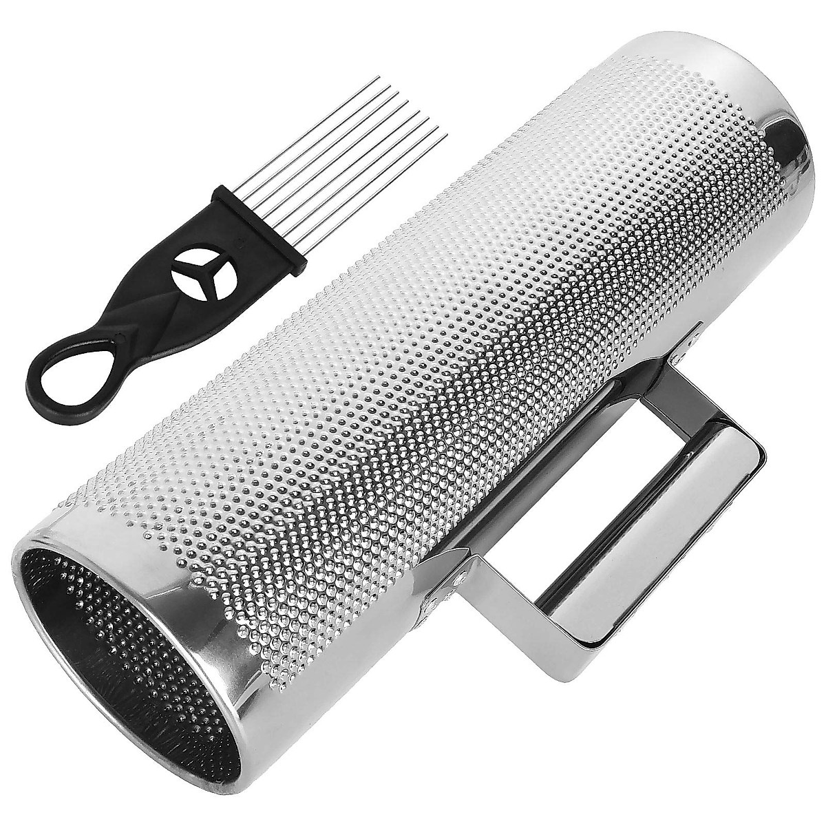 12" x 4" Metal Guiro Instrument with Scraper, Stainless Steel Guiro Shaker, Shaker Musical Instruments, 12" 4" Latin Percussion Instrument Musical Training Tool