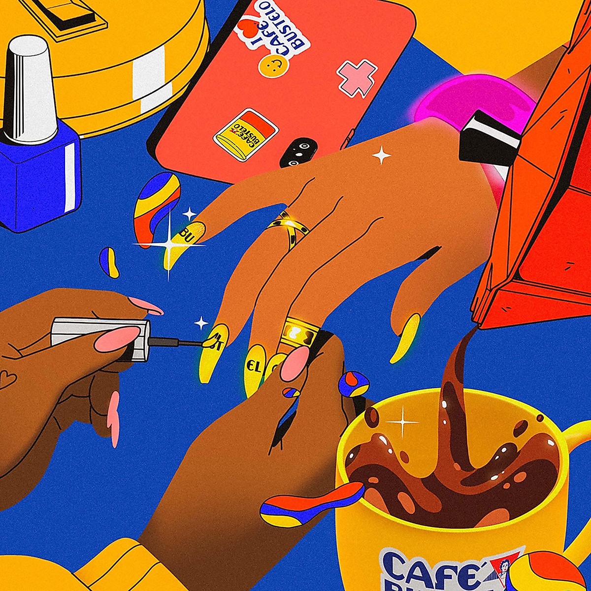 Café Bustelo Café con Leche Flavored Espresso Style Coffee, 10 Keurig K-Cup Pods