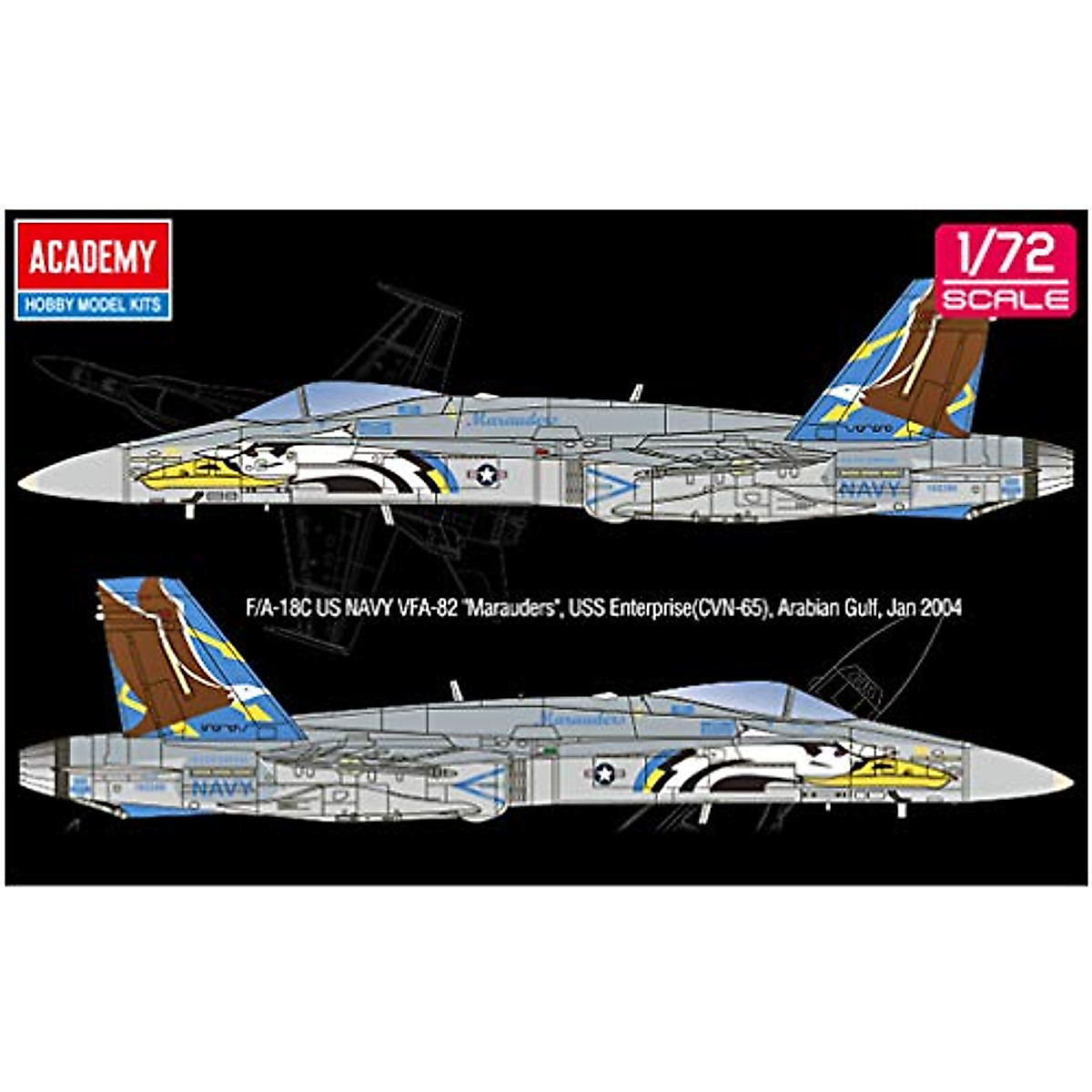 1/72 U.S Navy F/A-18C VFA-82 Marauders #12534