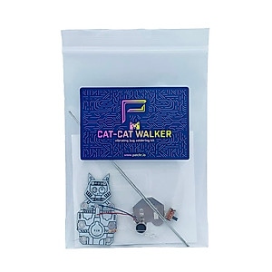 CAT-CAT Walker | Soldering Kit | DIY Electronics Kit for STEM and STEAM Students | Intermediate Hardware Design Kit | Brushbot Electronics Kit