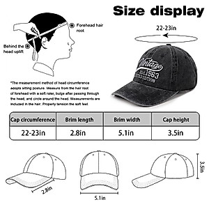 60th Birthday Gifts for Women Men - Vintage 1963 Dad Hat - 60th Birthday Ideas