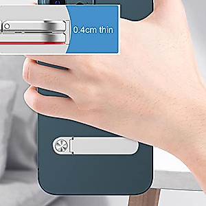 KWOLYKIM 360° Phone Kickstand, 2021 Silvery Multi-Angle Aluminum Phone Kickstand Adjustable Angle 180 Degree Vertical and Horizontal Back Stand