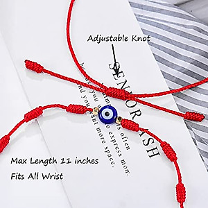 Tarsus 7 Knots Kabbalah Red String Bracelet Protection Evil Eye Bracelets for Women Men