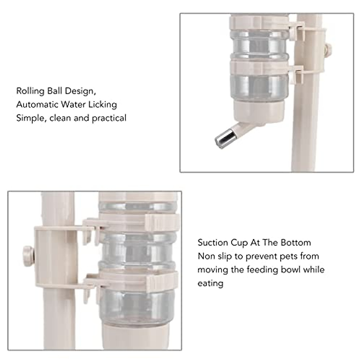 Pssopp Pet Standing Water Dispenser Pet Water Dispenser Holder Cat Dog Standing Bowl Pet Multifunctional Automatic Feeders Dispenser