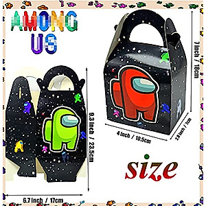 12Pack Paper Treat Boxes,Ags Birthday Party Gift Boxes Ags Themed Gable Boxes, Candy Gift Bag,Boy Girls Birthday Party Supplies Children's Birthday Party Snack Boxes…