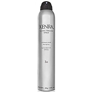 Kenra Ultra Freeze Spray 30 | Ultimate Hold Hairspray | Long-Lasting, Ultra-Firm Hold | Fast-Drying Formula | Provides Humidity Resistance | High Shine, Flake-Free Finish | All Hair Types | 10 oz