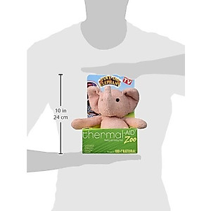 Thermal-Aid Zoo Microwavable Stuffed Animal - Plush Toy and Hot Cold Pack - Tiny The Elephant