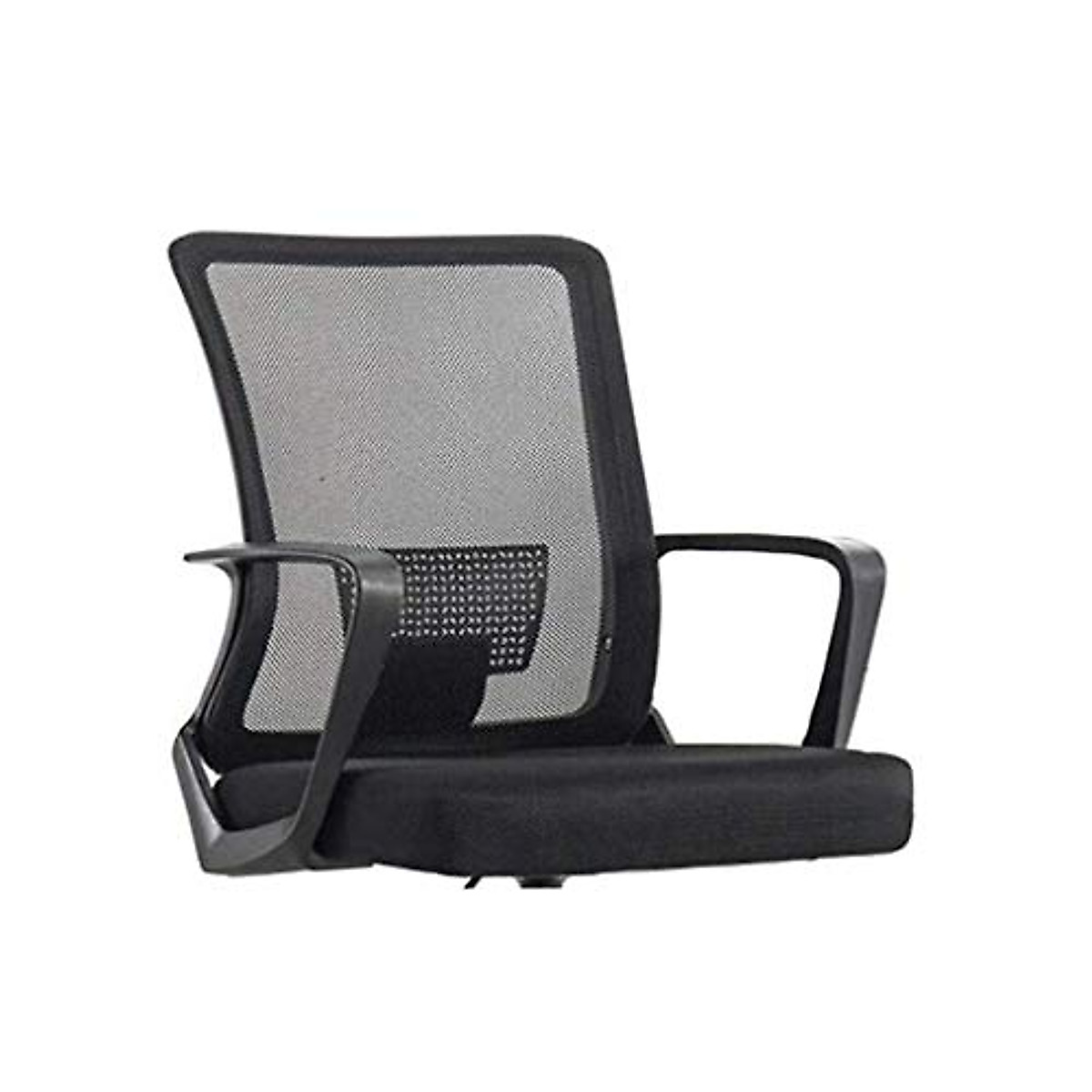 ZLBYB Furniture Mid-Back Black Mesh Multifunction Executive Swivel Ergonomic Office Chair with Adjustable Arms