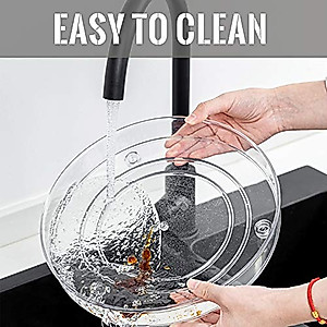 by Unbranded Lazy Susan Rotating Turntable Storage Container- for Cabinets, Pantry, Fridge, Countertops, Clear Plastic Food Storage Spinning Organizer (11)