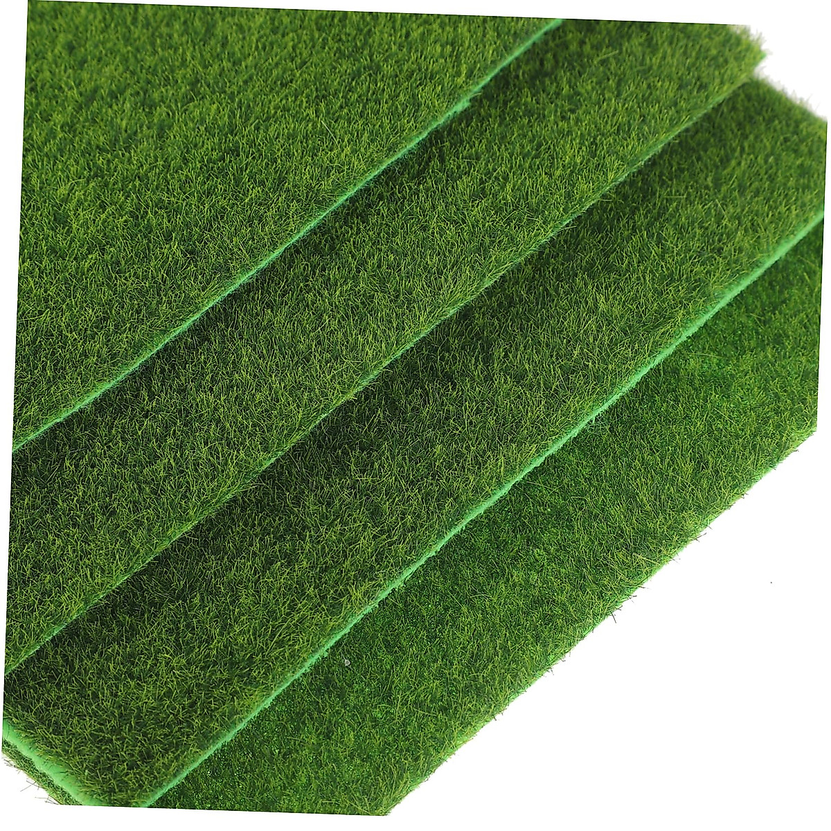 Happyyami 16 Pcs Artificial Turf Grass Garden Grass Turf Tiles Grass Tiles for Balcony Faux Plants Greenery Artificial Grass Outdoor Carpet Aquarium Grass Mat Fake Grass Fish Tank Succulents