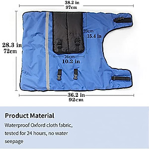 Calf Blanket Calves Warm Clothes Calf Saver Coat Warmming Jacket Vest Keep Cow Goat Warm Thickend Windproof Belly Protection Large Size 1PCS