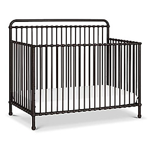 Namesake Winston 4-in-1 Convertible Metal Crib in Vintage Iron, Greenguard Gold Certified