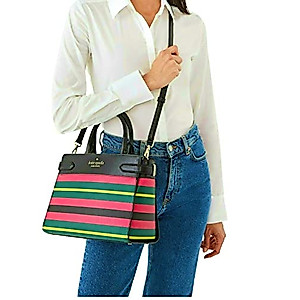 Kate Spade Staci Wrapping Paper Print Medium Satchel Black multi