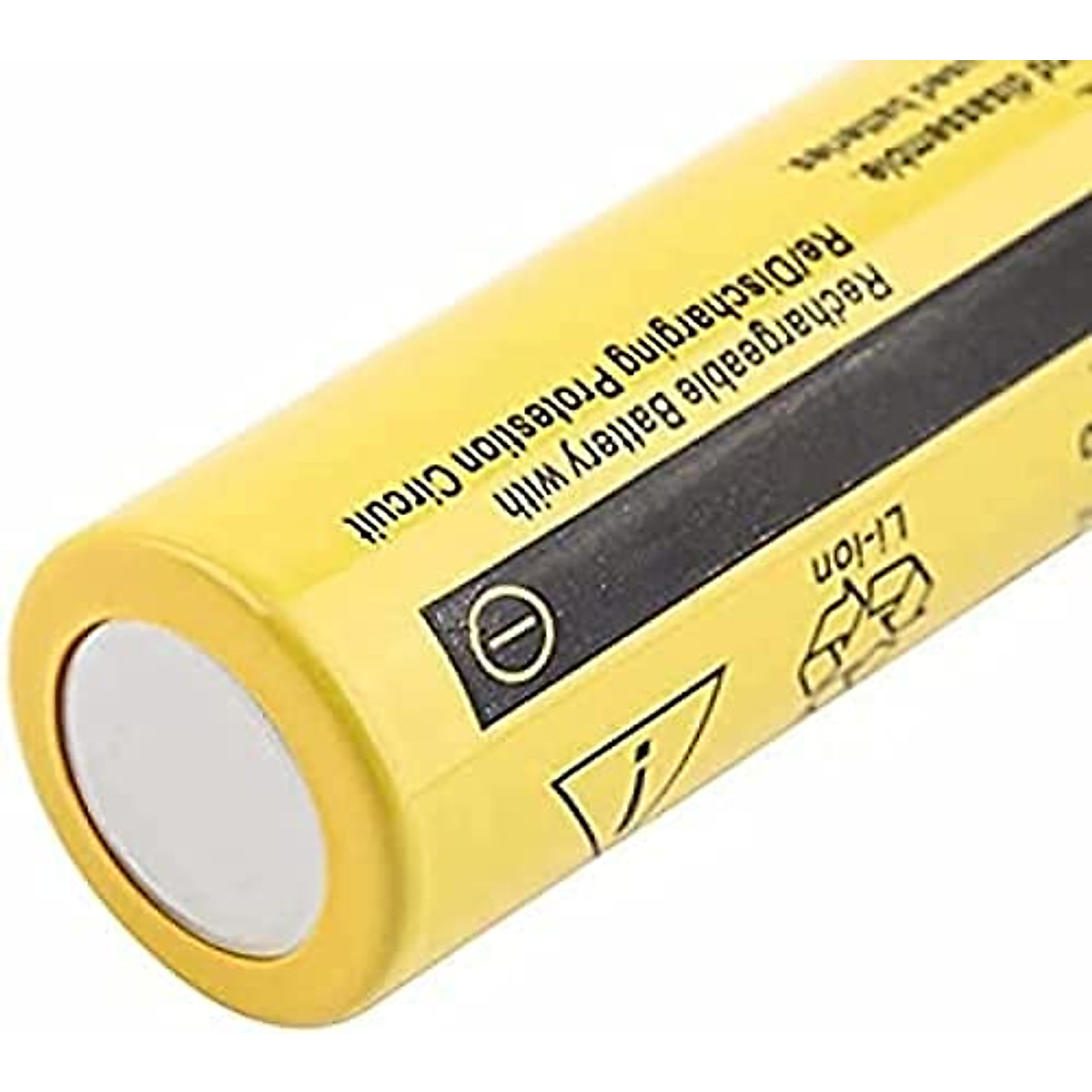 HUIN 6 Pcs 3.7V Li-ion 9800mAh Rechargeable Battery Button Top Lithium Battery Large Capacity Battery for LED Flashlight Torch,Headlamp,Electronic Devices Not AA AAA