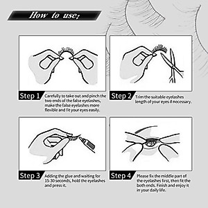 False Eyelashes Wispy 13 to15mm 3D Fluffy Eyelashes Wholesale - Pack 10 Pairs 10 Styles Mink Lashes Bulk -Lightweight Reusable Fake Mink Eyelashes -Natural Look Faux Lashes with Glitter Portable Box