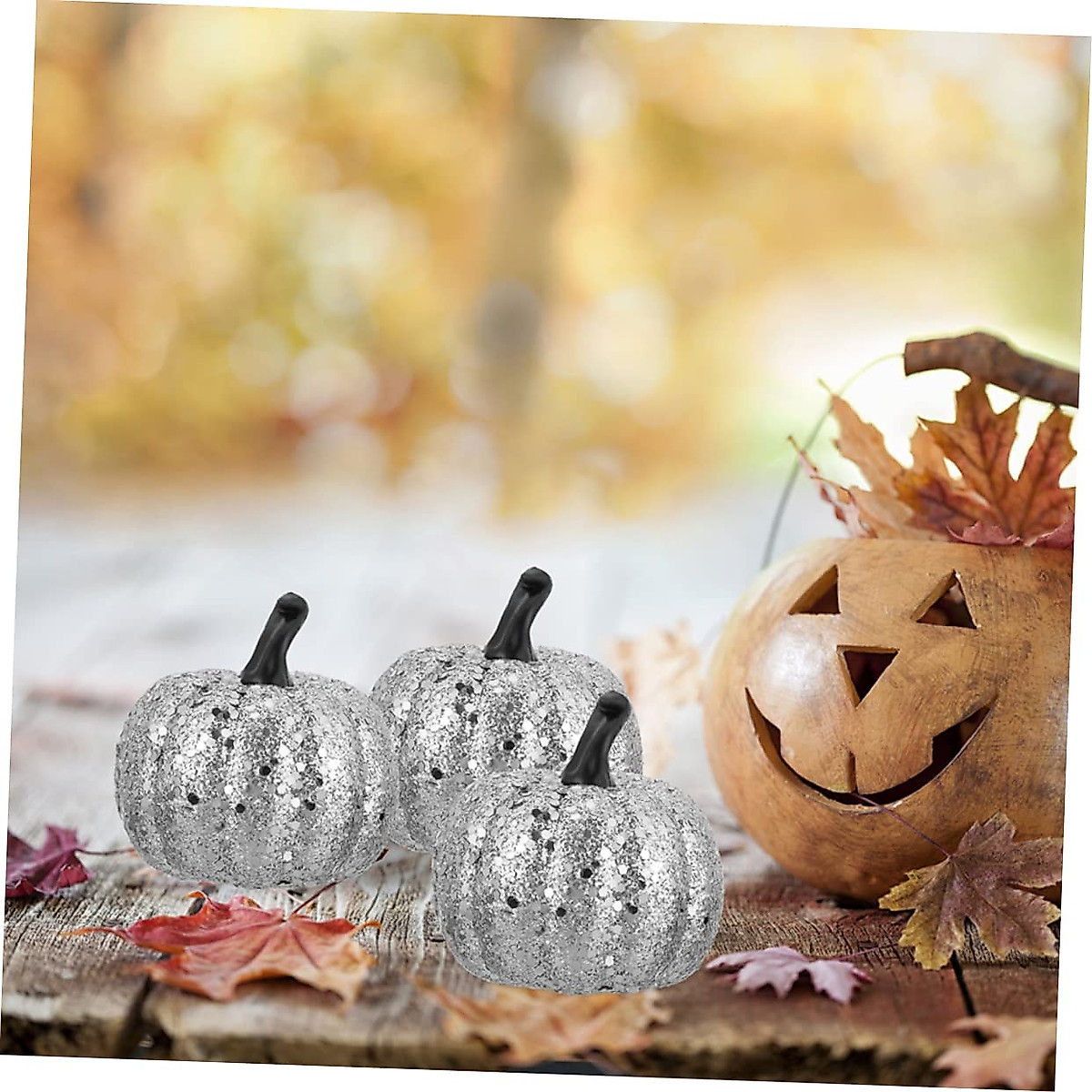 Garneck 50 pcs Foam Pumpkin Small Artificial Pumpkins Artificial Pumpkins for Table Decor Mini Pumpkins Bulk Artificial Pumpkins Bulk Fake Pumpkins Realistic Pumpkin Miniature Model