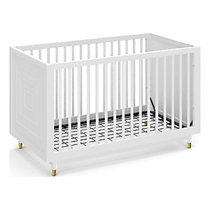 Little Seeds Aviary 3-in-1 Crib with Adjustable Mattress Height, White