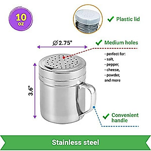 CUSINIUM Aluminium Popcorn Scoop w/Popcorn Salt Shaker with Handle Bundle