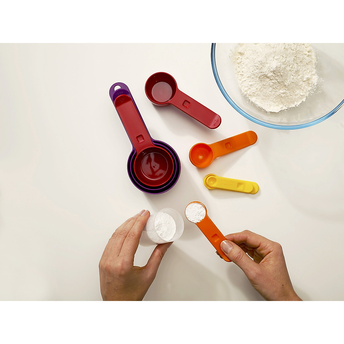 Joseph Joseph Nest Measure Measuring Cups and Measuring Spoons Set, Multicolored