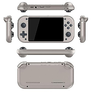 M17 Handheld Retro Game Console 64G with 20000+ Games, Cortex-A7 1.2GHz, 4.3-inch IPS Screen Portable Arcade Rechargeable Games Emulators for Kids and Adults (Silver)