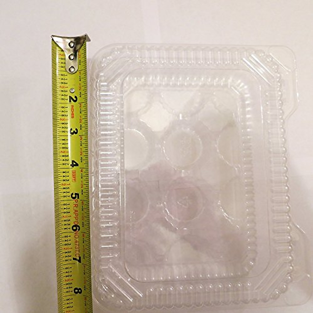 pack of 24 mini 12 Compartment Cupcake Container mini Cupcake Boxes Hinged Lid- with Superior Strong 12 Compartment Cupcake box plastic disposable mini Cupcake Container s 12 count