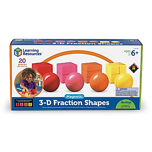 Learning Resources Magnetic 3D Fraction Shapes