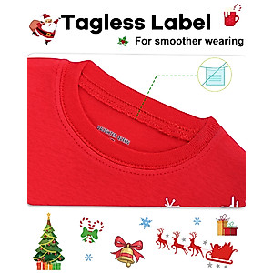 DAUGHTER QUEEN Girls Pajamas Kids Christmas PJs Size 8 100% Cotton Pj Sets Children Deer Sleepwear Xmas Jammies Snowflake Clothes 8T 7-8 Years Old